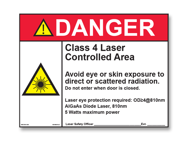Laser Safety Sign – AMD Lasers